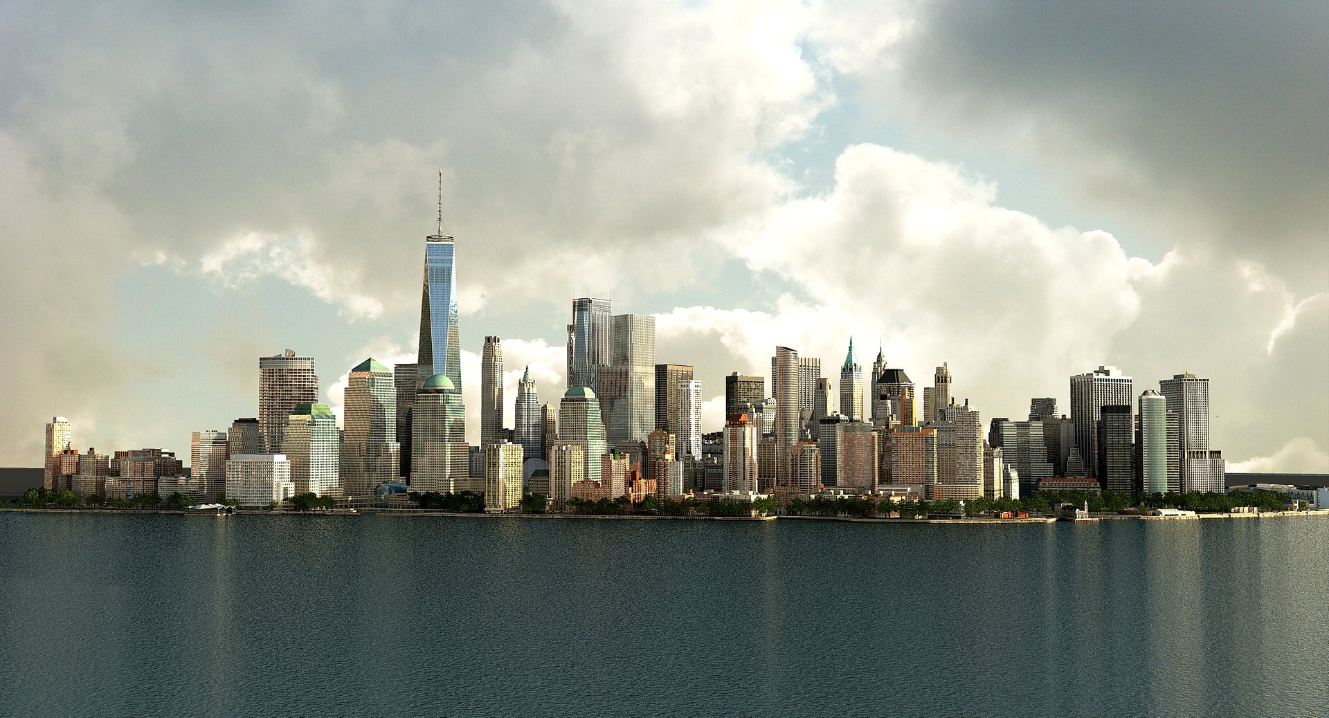Manhattan lower 3D model - TurboSquid 1385166