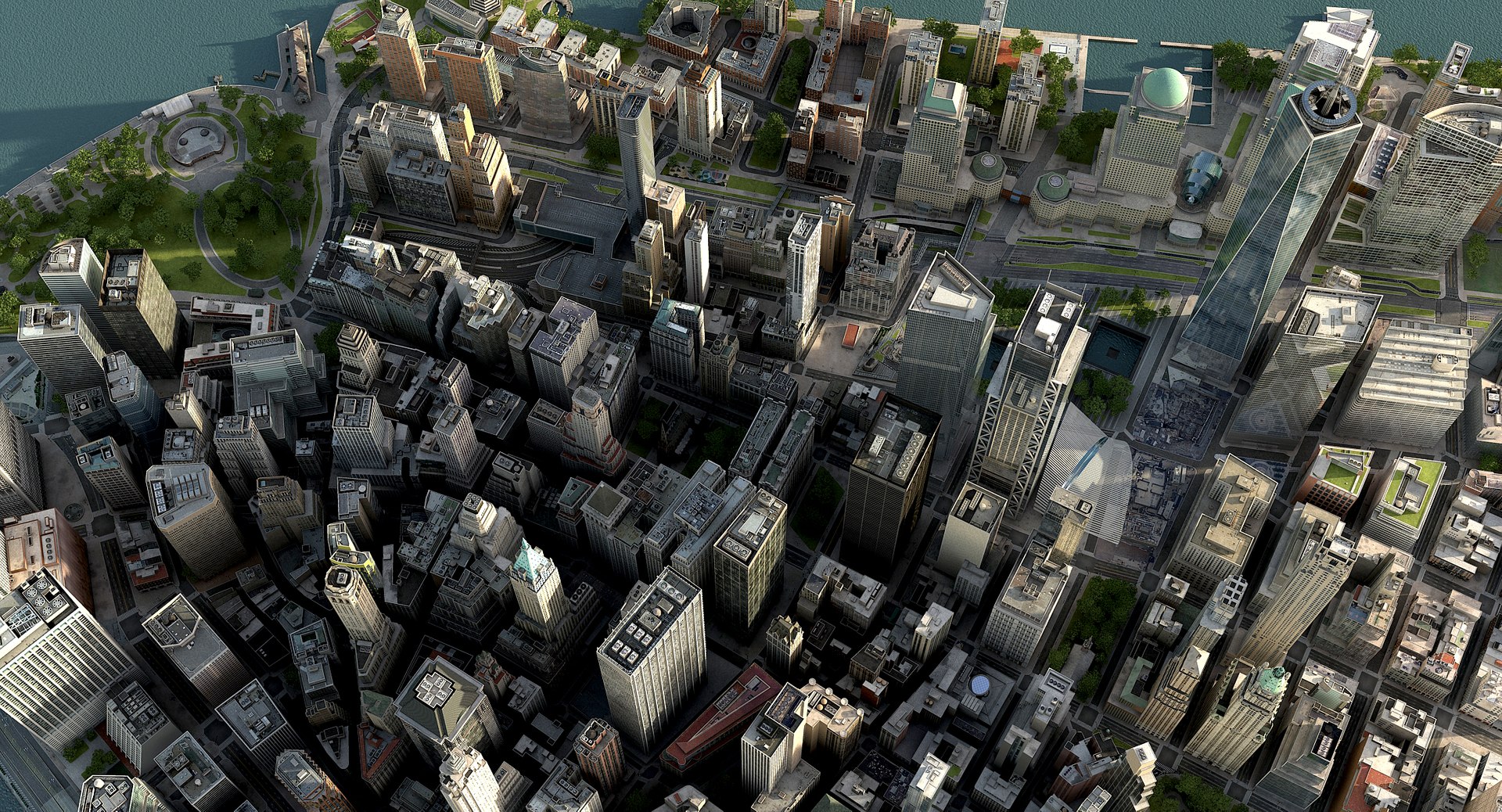 Manhattan lower 3D model - TurboSquid 1385166