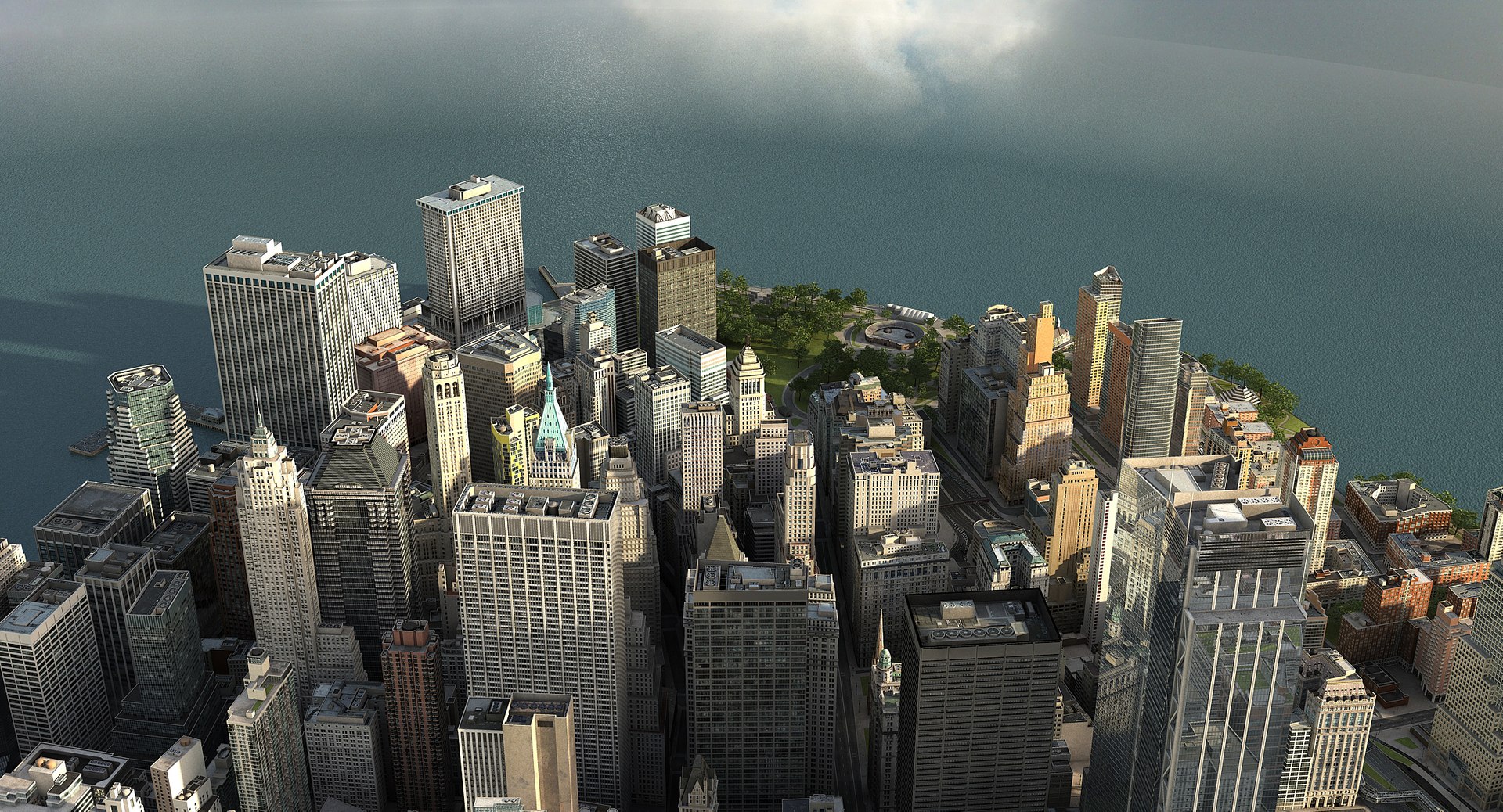 Manhattan lower 3D model - TurboSquid 1385166