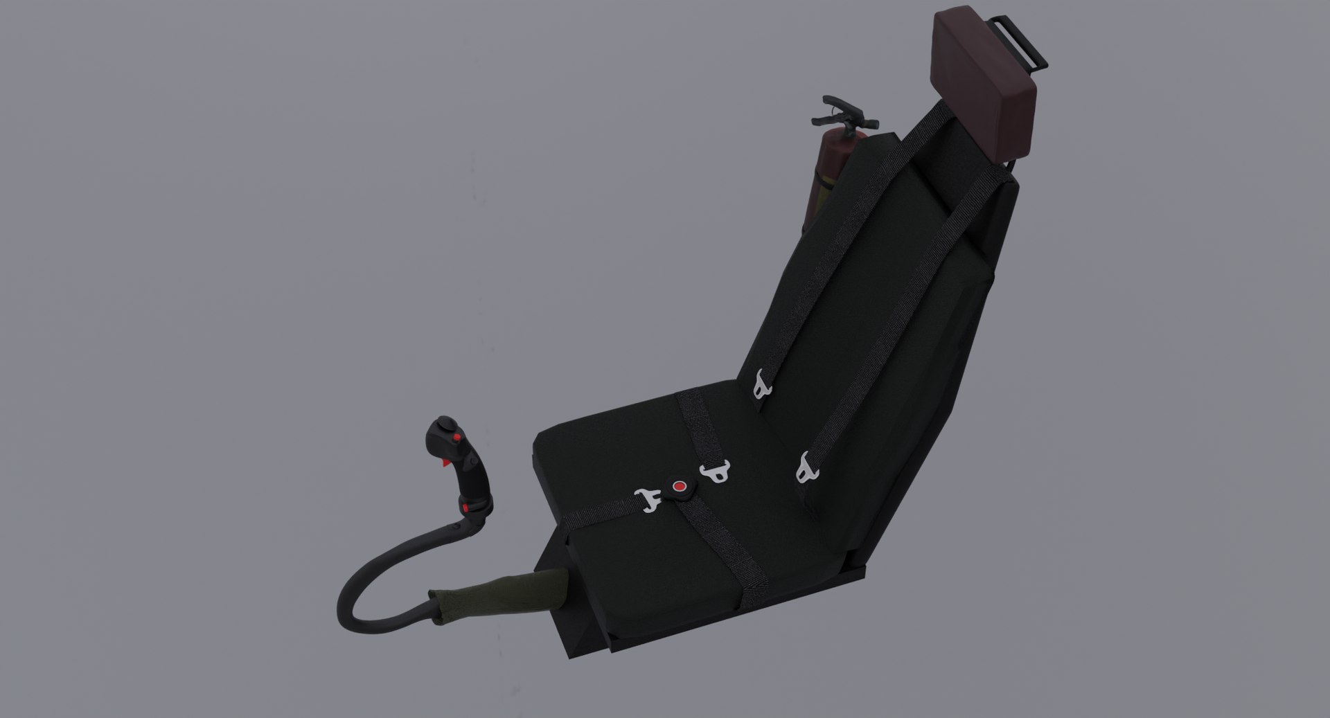 3D Black Hawk Helicopter Pilot Chair Model - TurboSquid 2104390