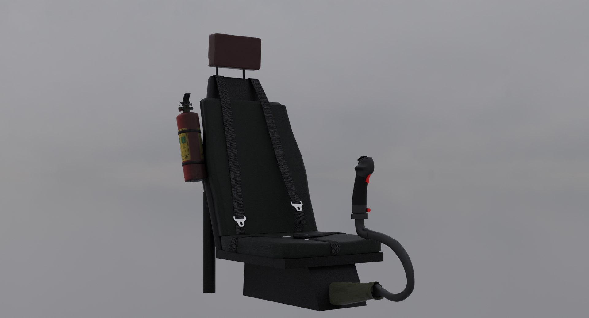 3D Black Hawk Helicopter Pilot Chair Model - TurboSquid 2104390