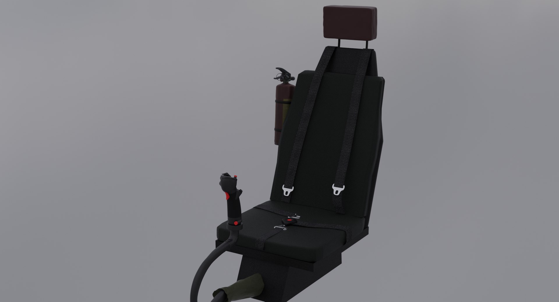3D Black Hawk Helicopter Pilot Chair Model - TurboSquid 2104390