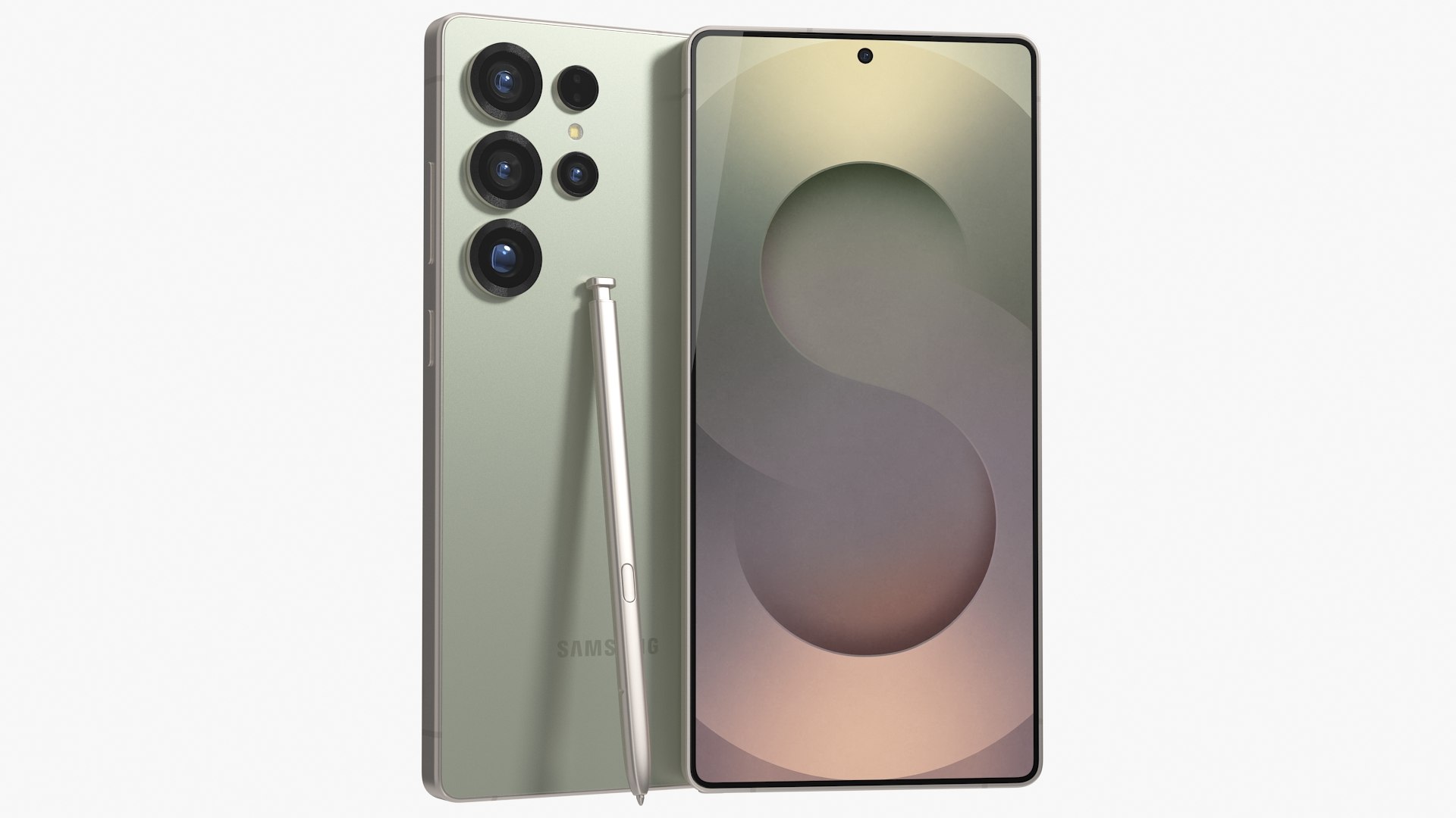 Samsung Galaxy S25 Ultra Jade Green 3D Model - TurboSquid 2344873