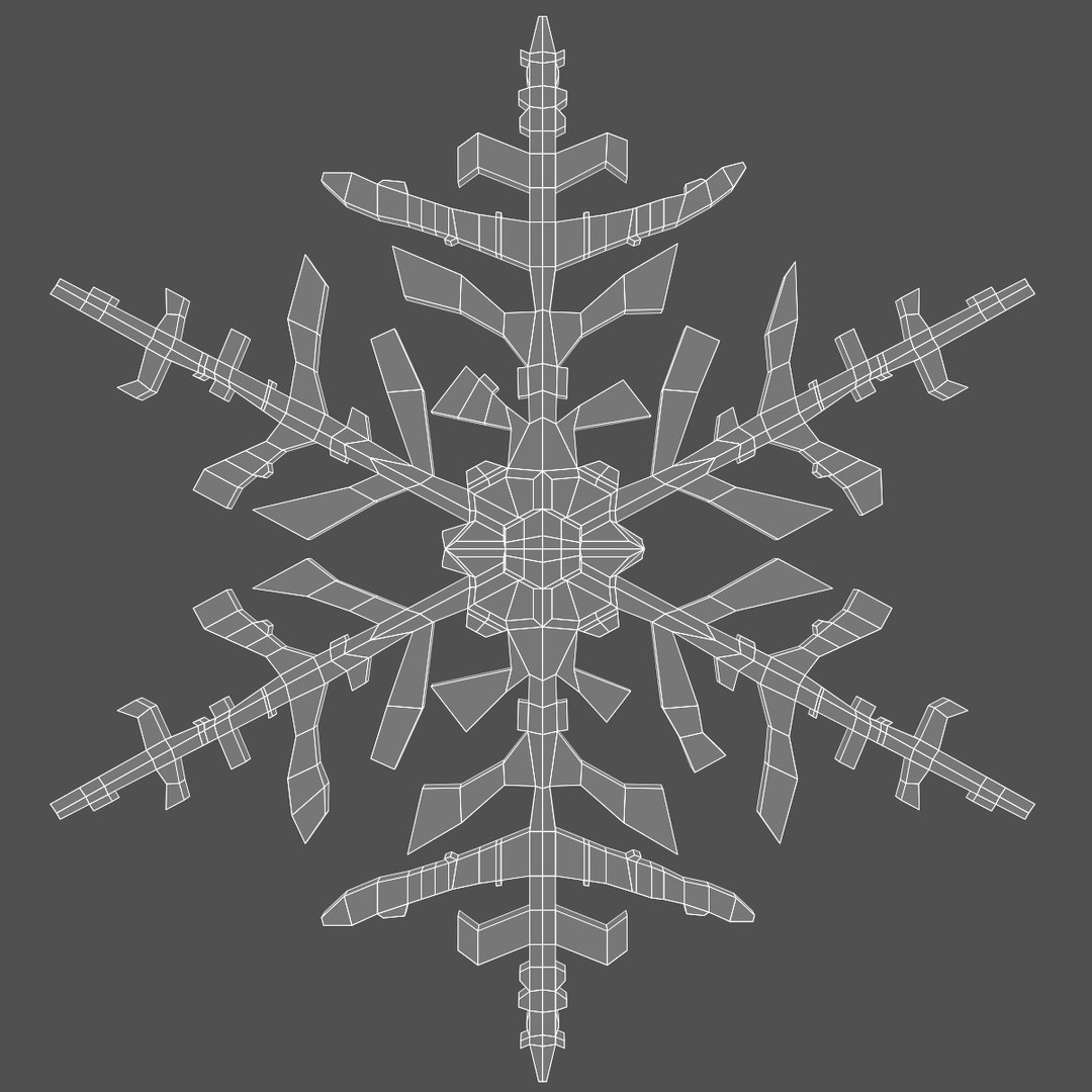 Snowflake Snow Flake 3ds