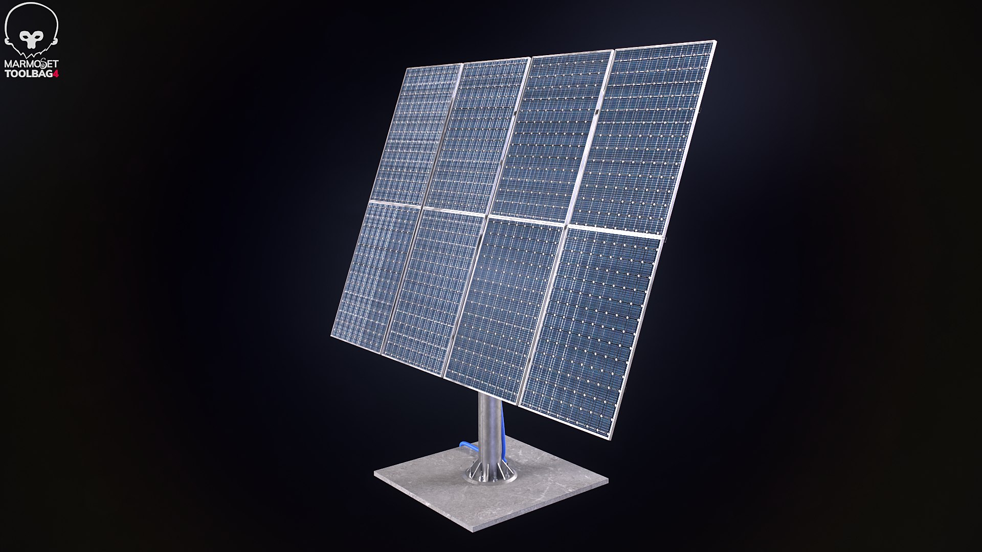 Solar Tracking System Pannel 3D - TurboSquid 2092183