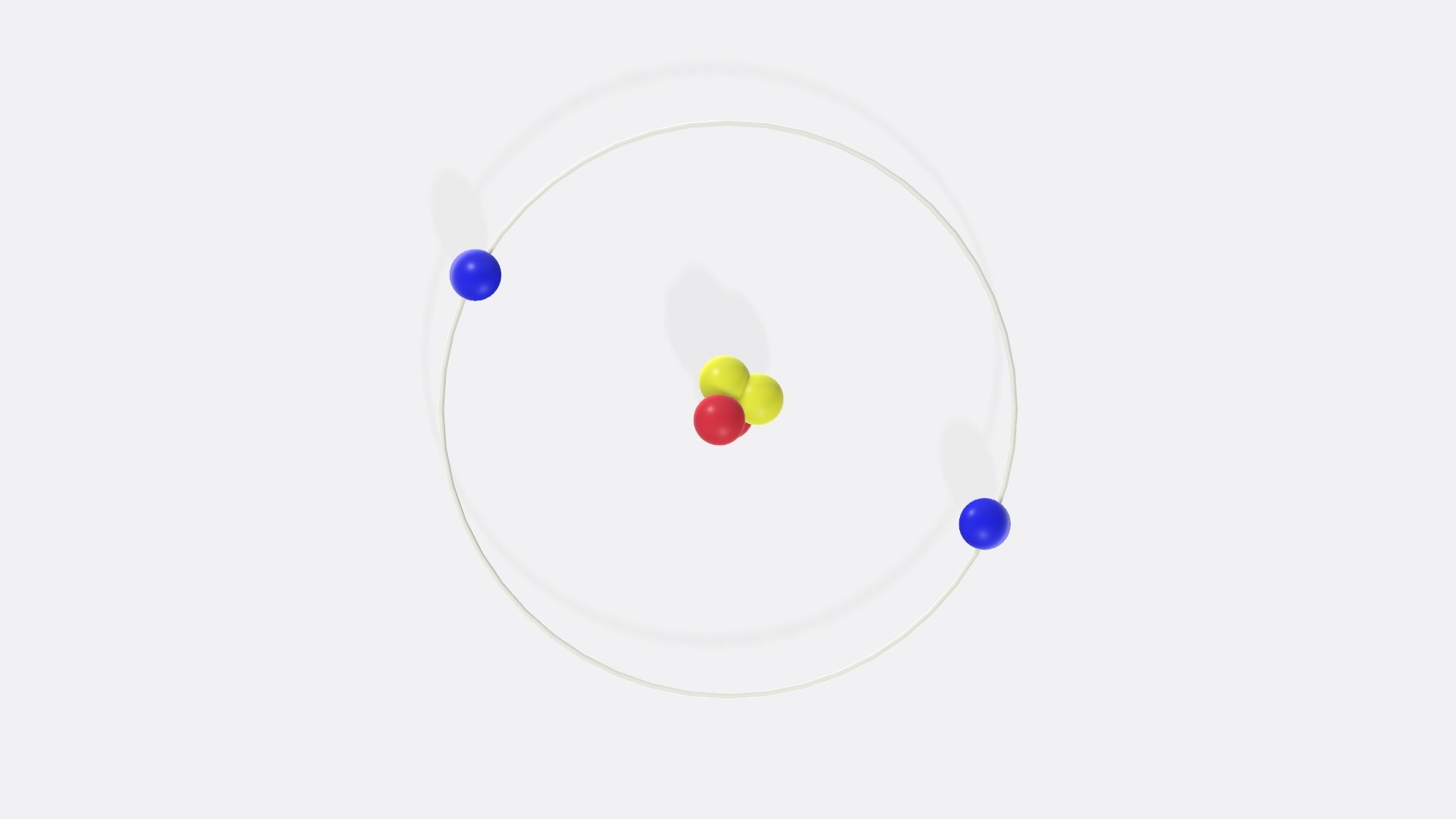 Helium Bohr Atomic Structure 3D Model - TurboSquid 2347530
