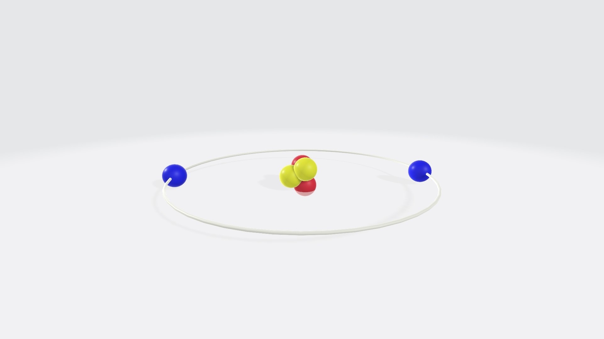 Helium Bohr Atomic Structure 3D Model - TurboSquid 2347530