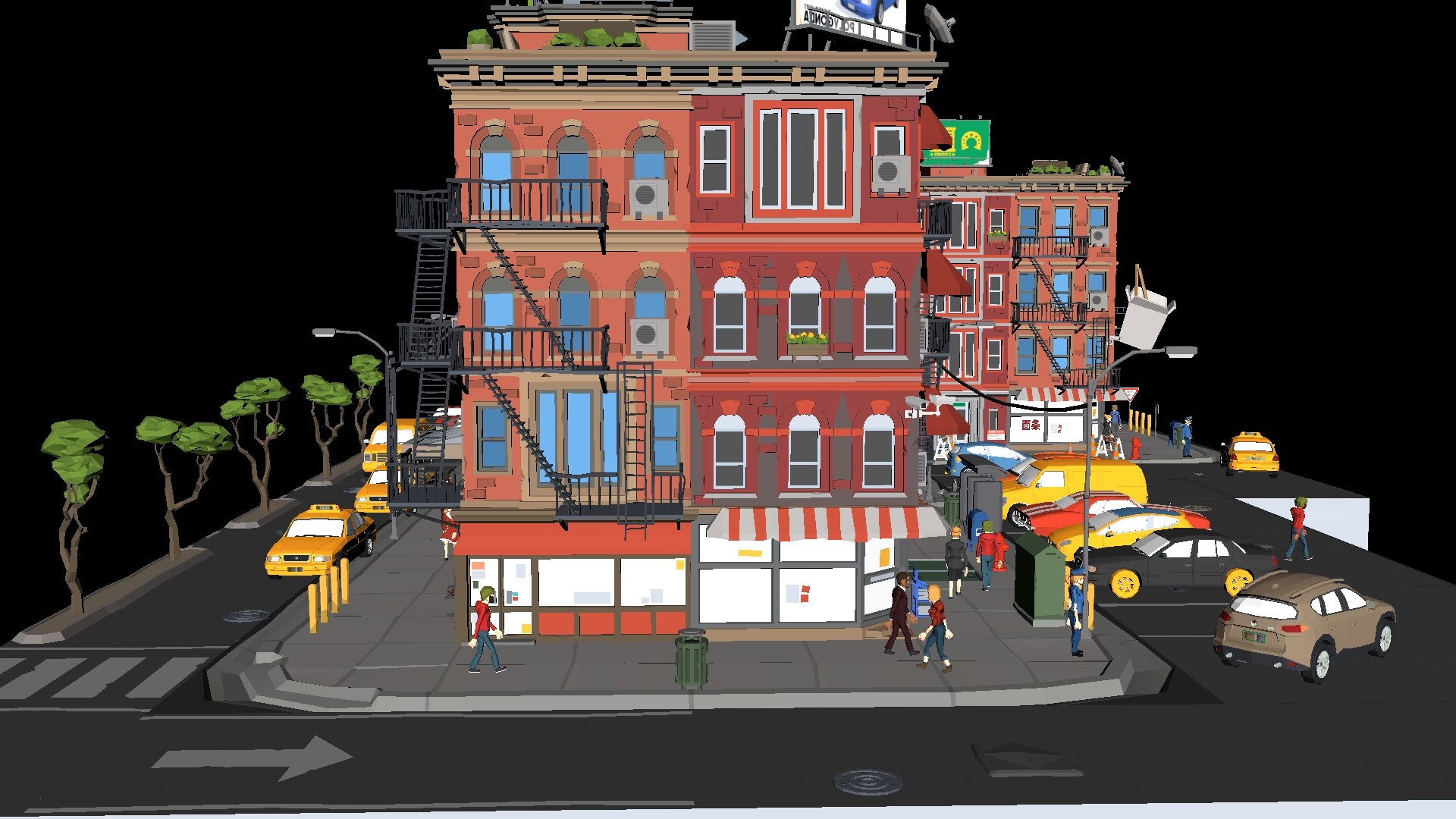 Polygon City Pack Environment With Atlas Texture 3D Model - TurboSquid ...