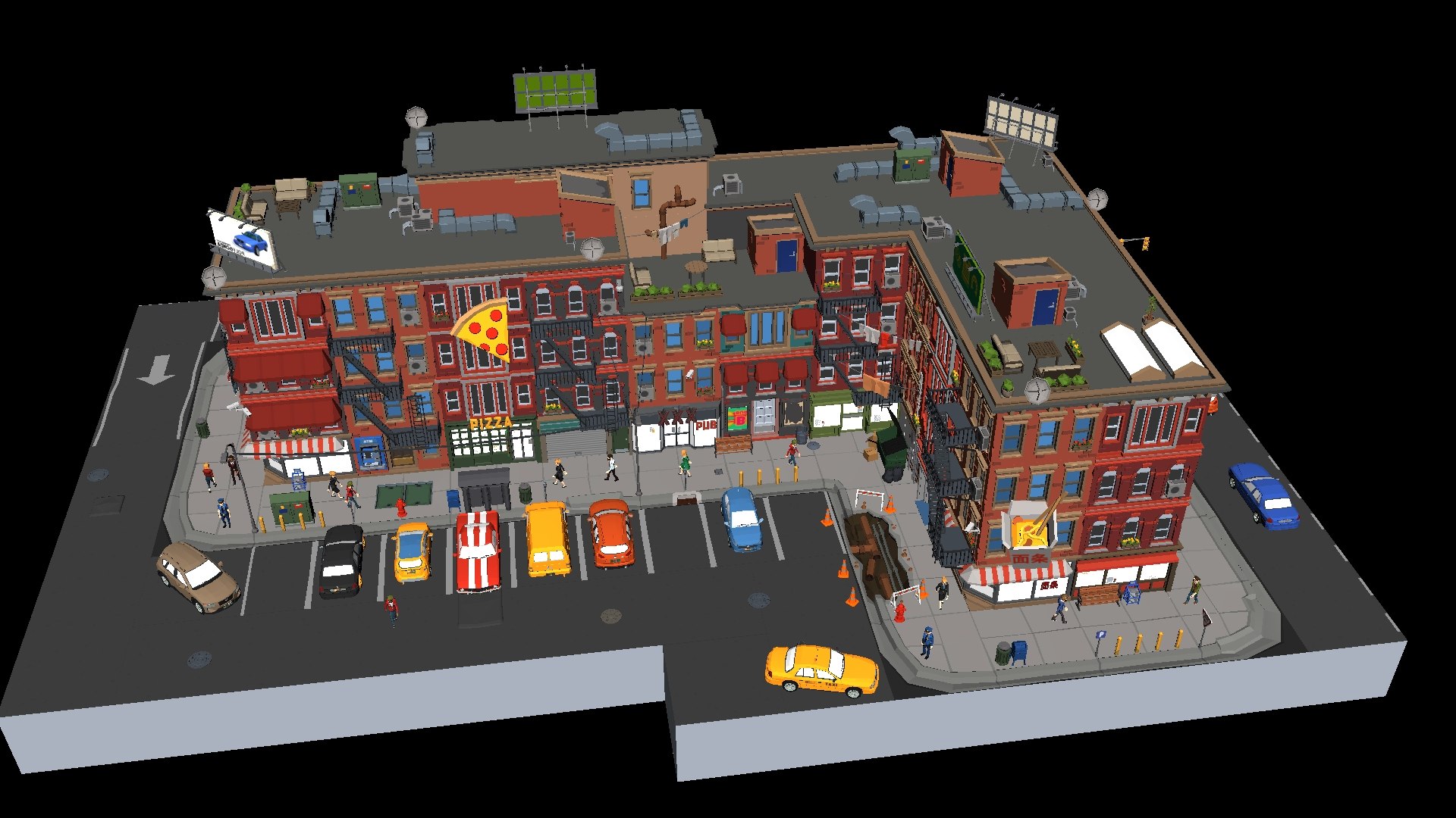 Polygon City Pack Environment With Atlas Texture 3D Model - TurboSquid ...