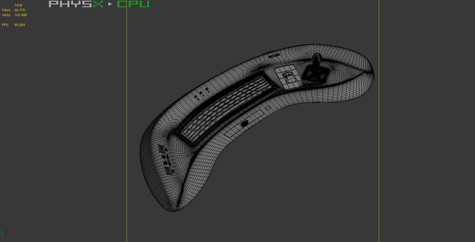 3d model of mouse keyboard board