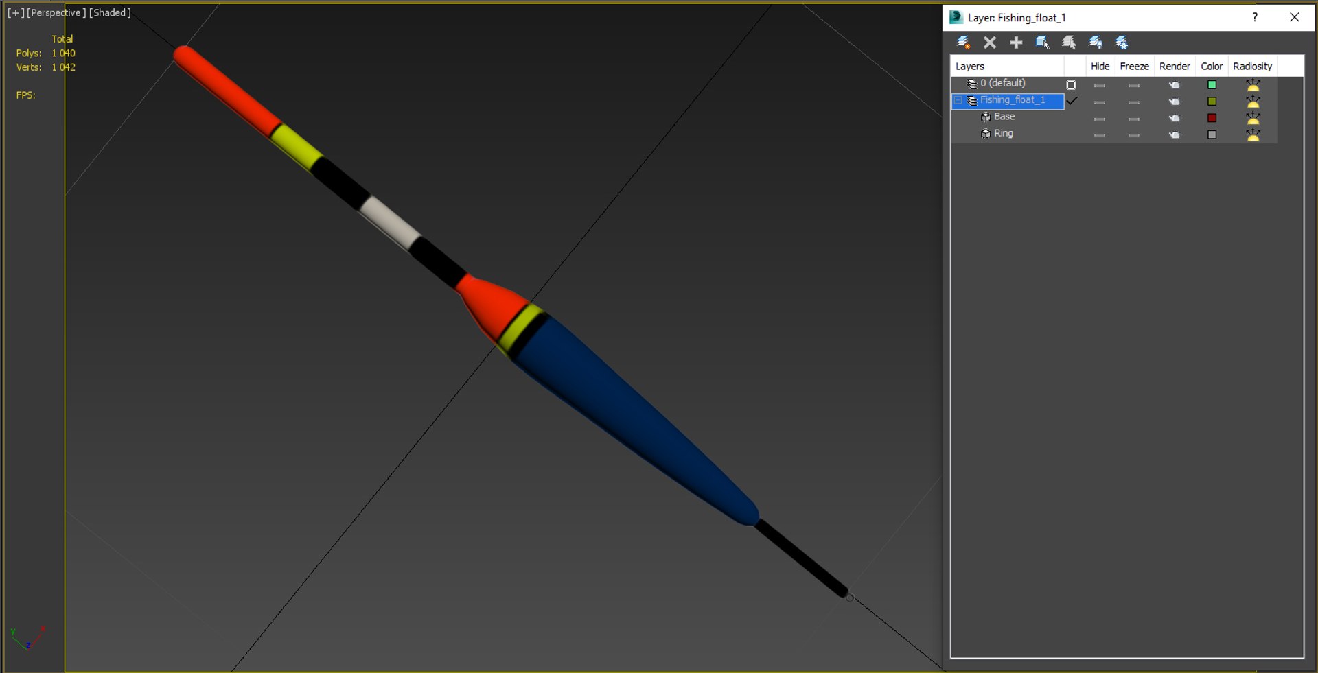 3D Fishing Float 1 model - TurboSquid 2124400