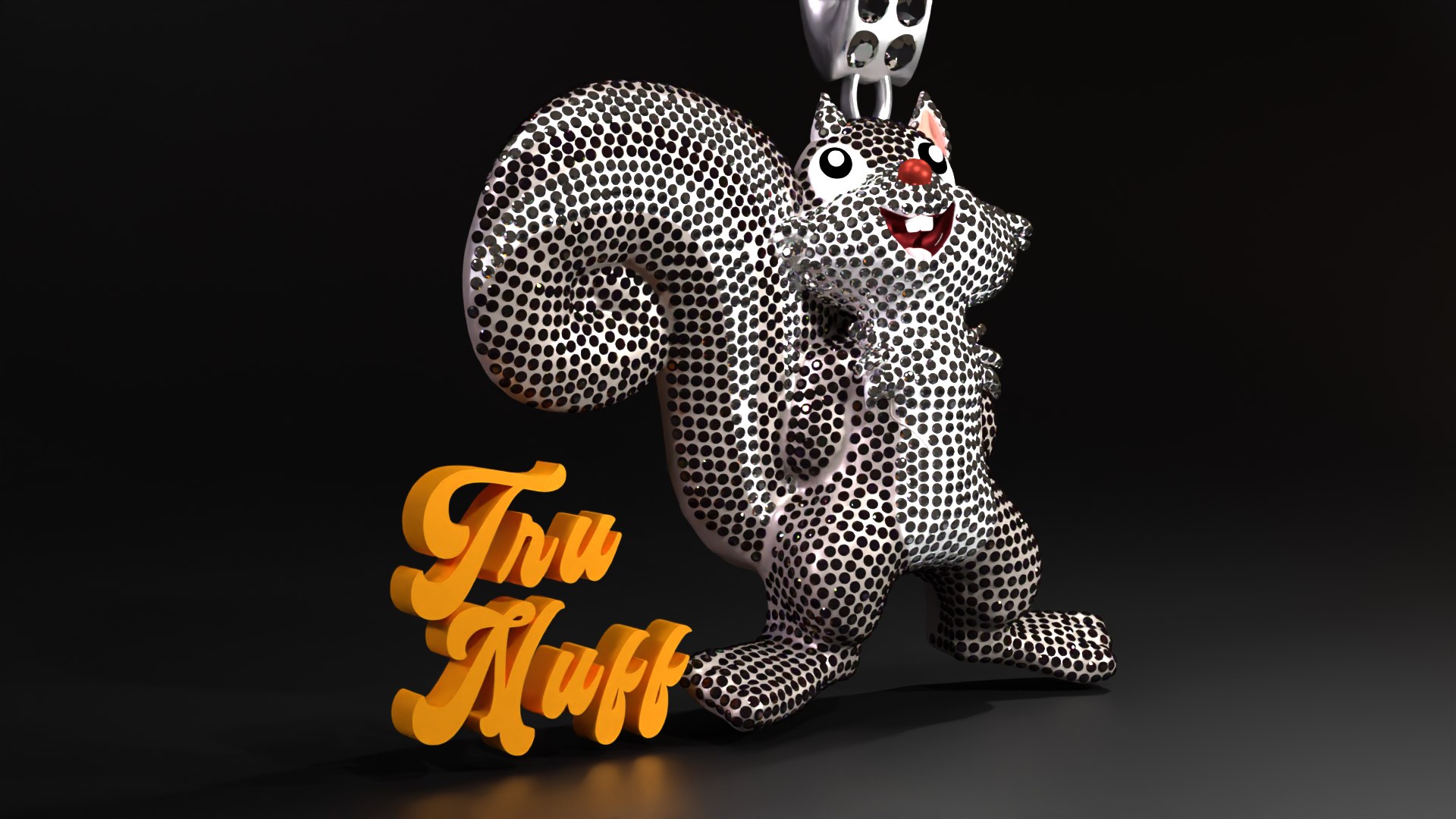 Diamond Squirrel Cuban Link Chain model - TurboSquid 2023311