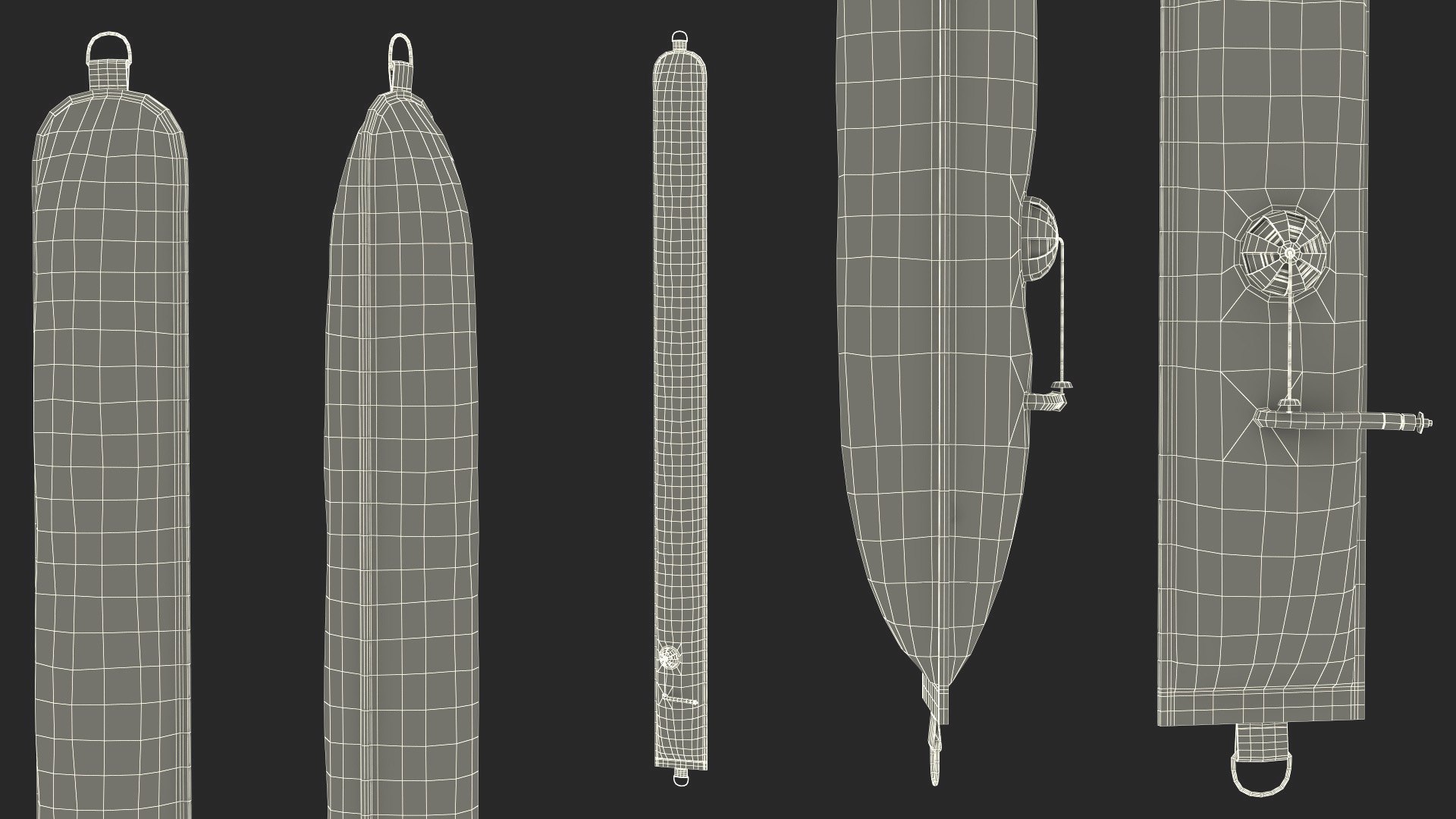 High-Visibility SMB Scuba Tube Green Model - TurboSquid 2416377