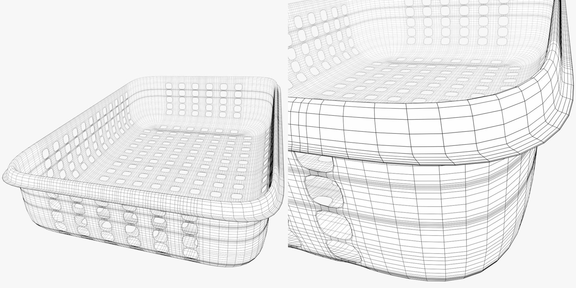 3D model plastic basket - TurboSquid 1525268