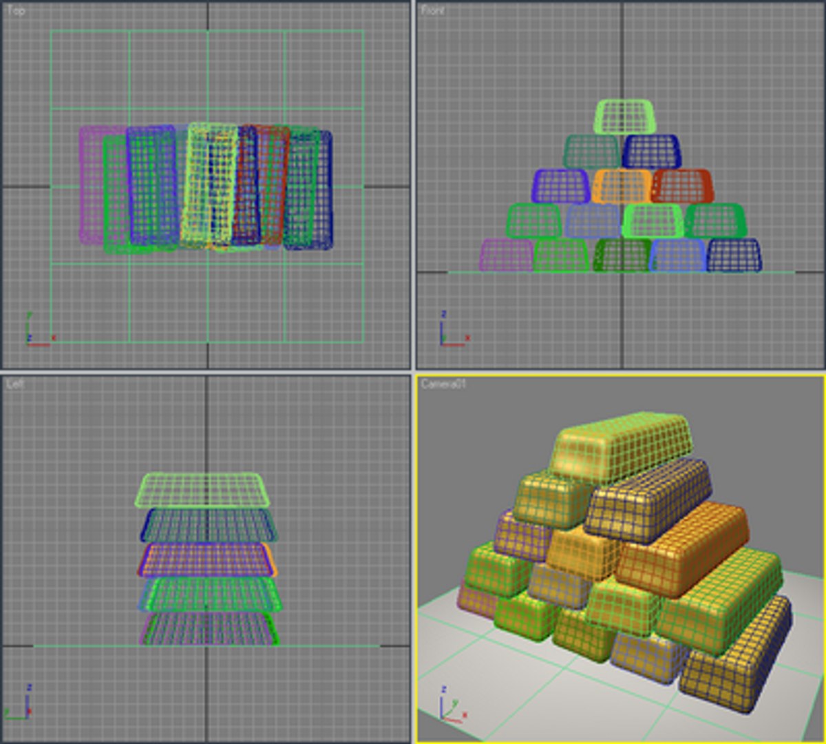 Gold Pile Materials 3d Max
