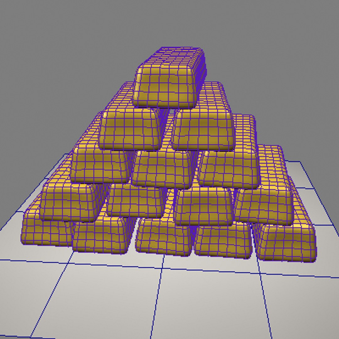 Gold Pile Materials 3d Max