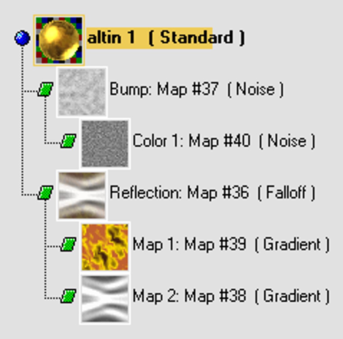 Gold Pile Materials 3d Max