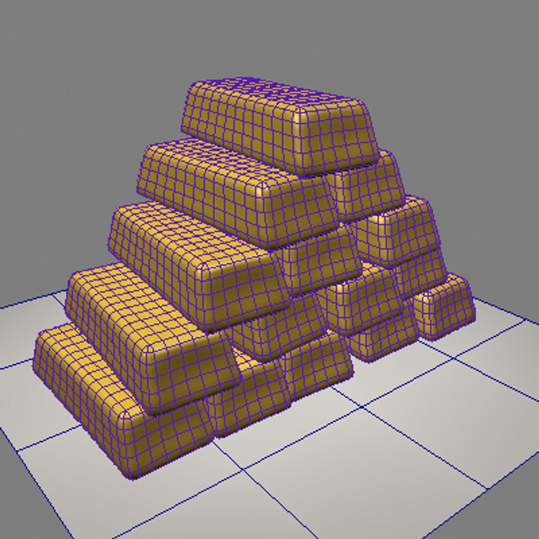 Gold Pile Materials 3d Max