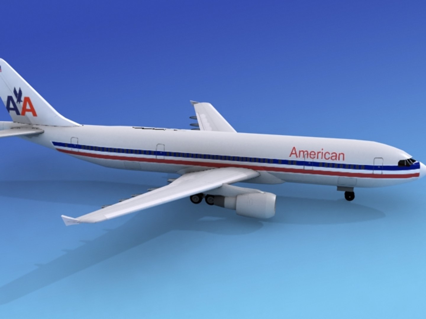 3d model airline airbus a300