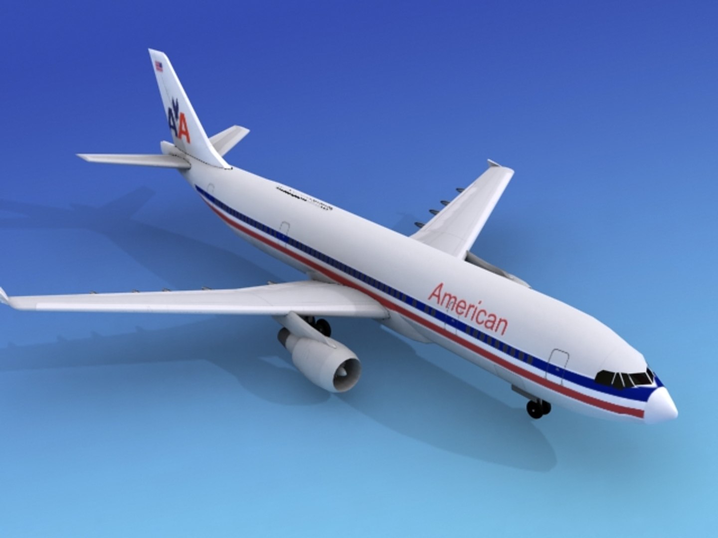 3d model airline airbus a300
