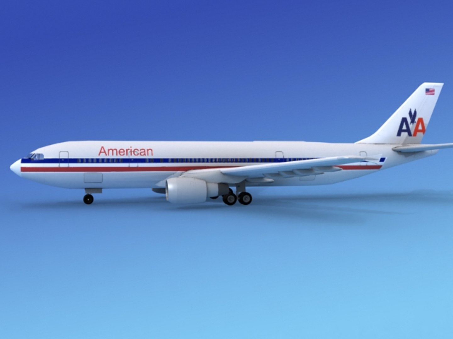 3d model airline airbus a300
