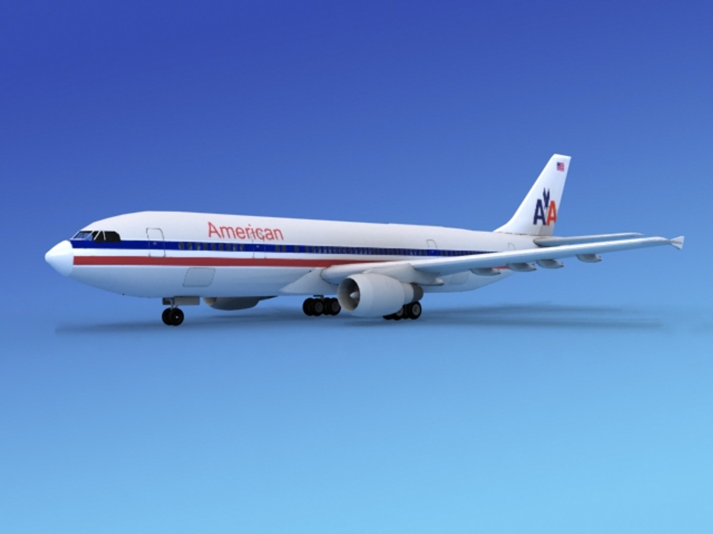 3d model airline airbus a300