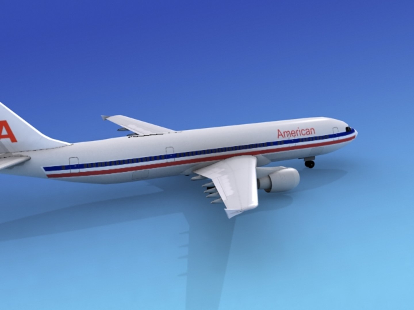 3d model airline airbus a300