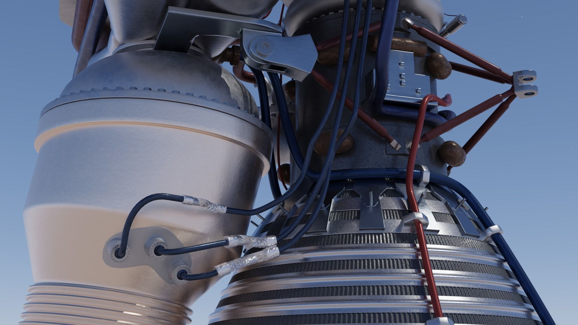 F-1 Rocket Engine 3D model - TurboSquid 1729676