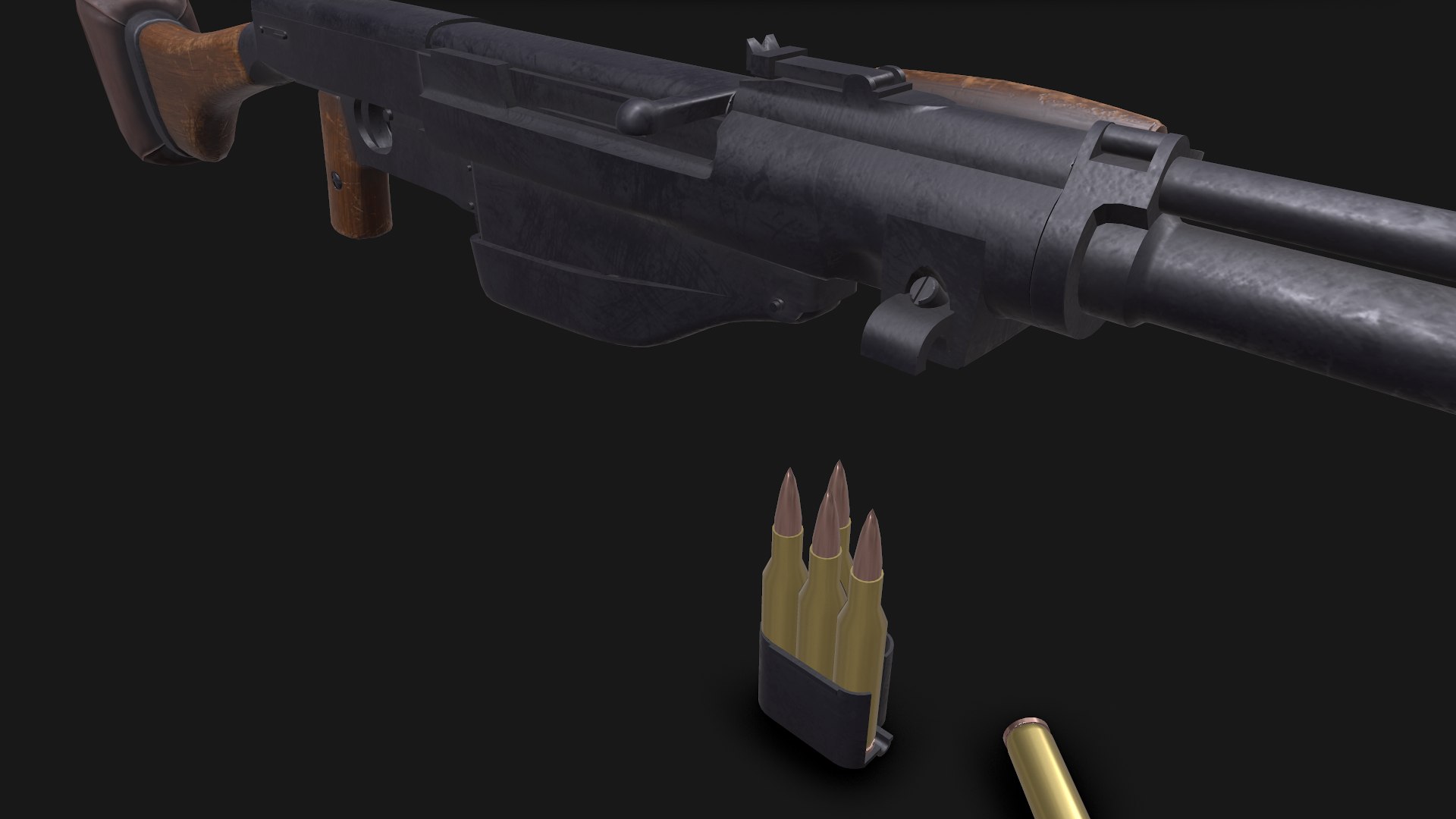 PTRS-41 Anti-tank Rifle Low-poly PBR 3D Model - TurboSquid 2015606