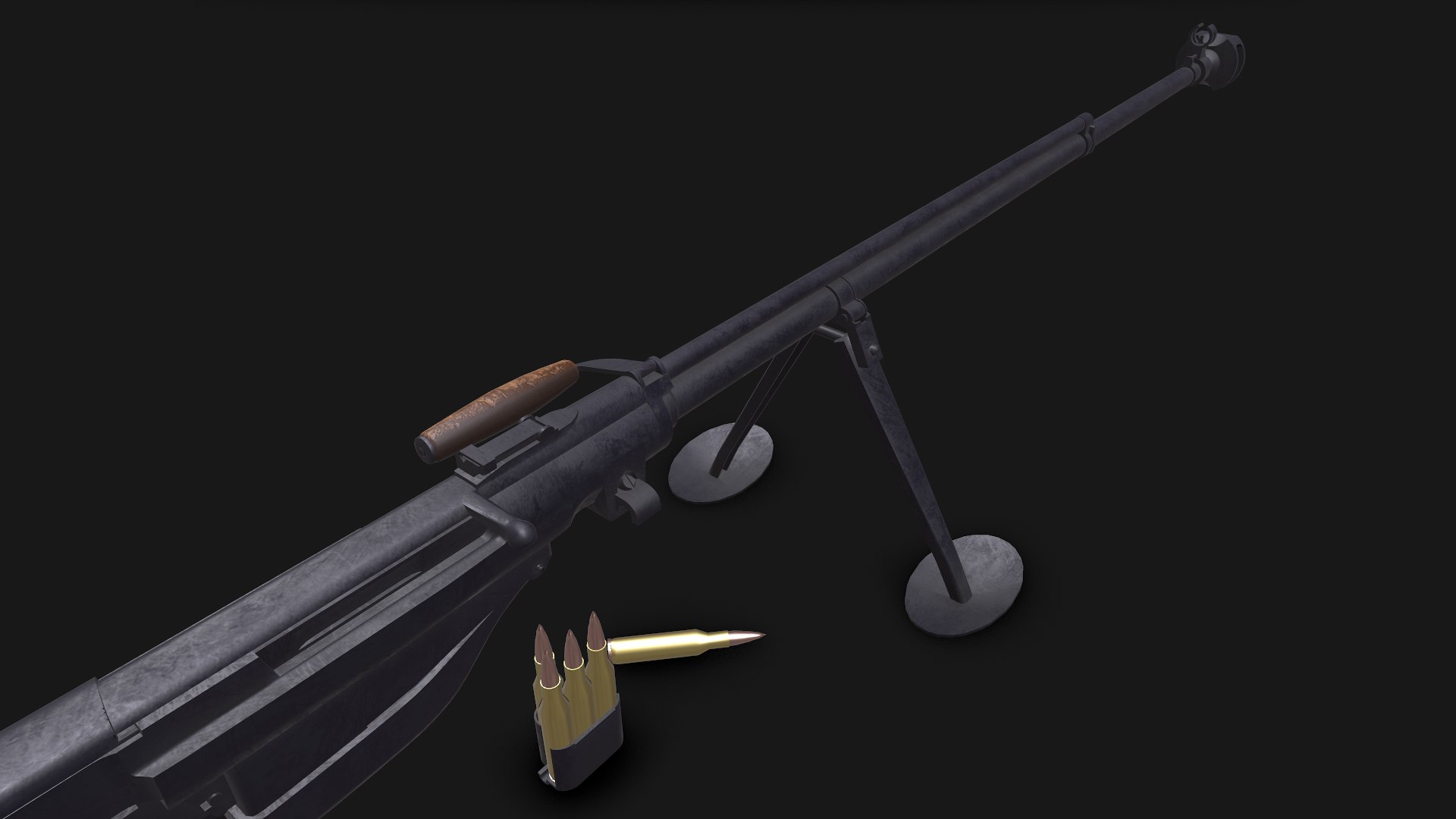 PTRS-41 Anti-tank Rifle Low-poly PBR 3D Model - TurboSquid 2015606