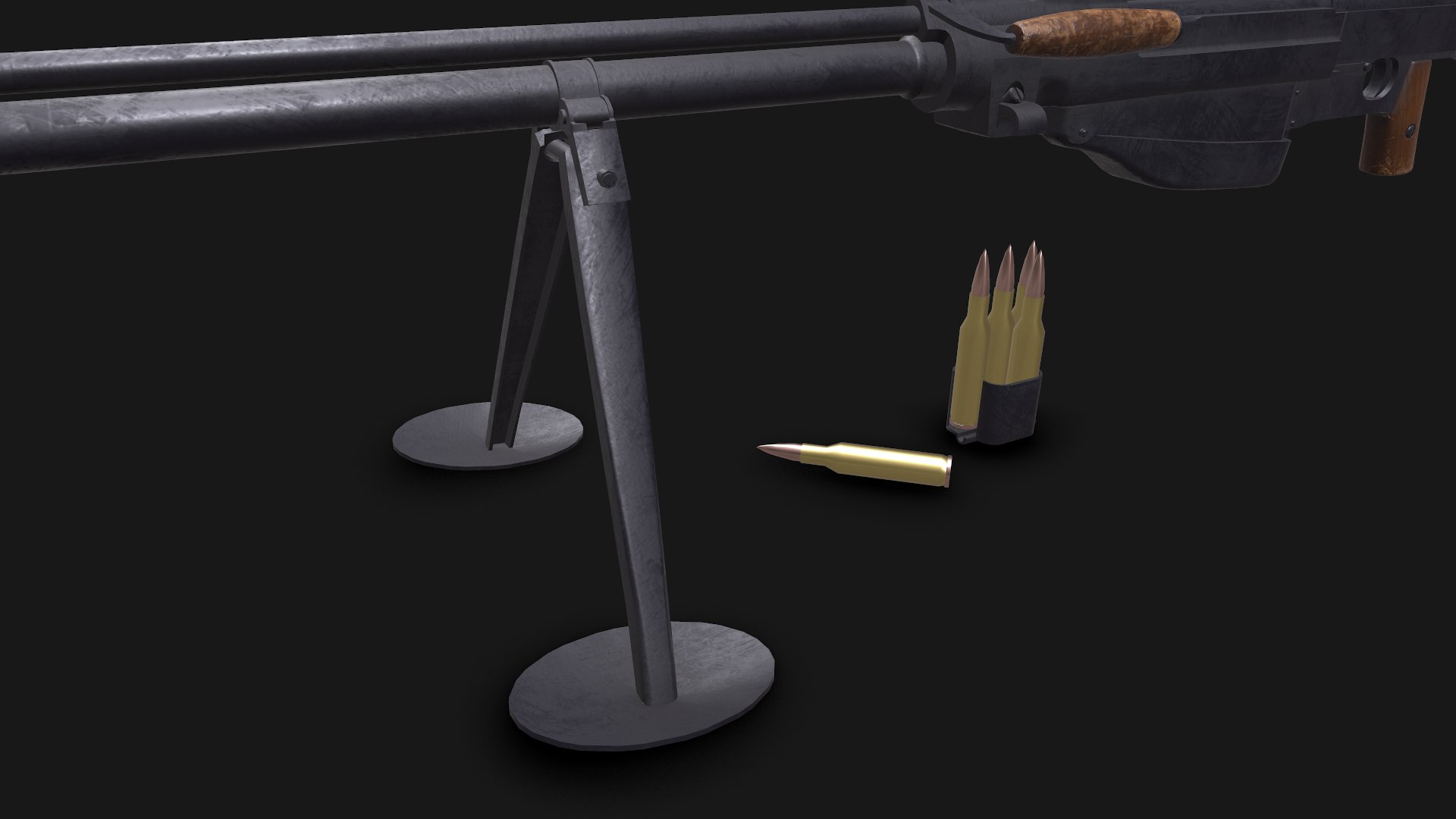 PTRS-41 Anti-tank Rifle Low-poly PBR 3D Model - TurboSquid 2015606