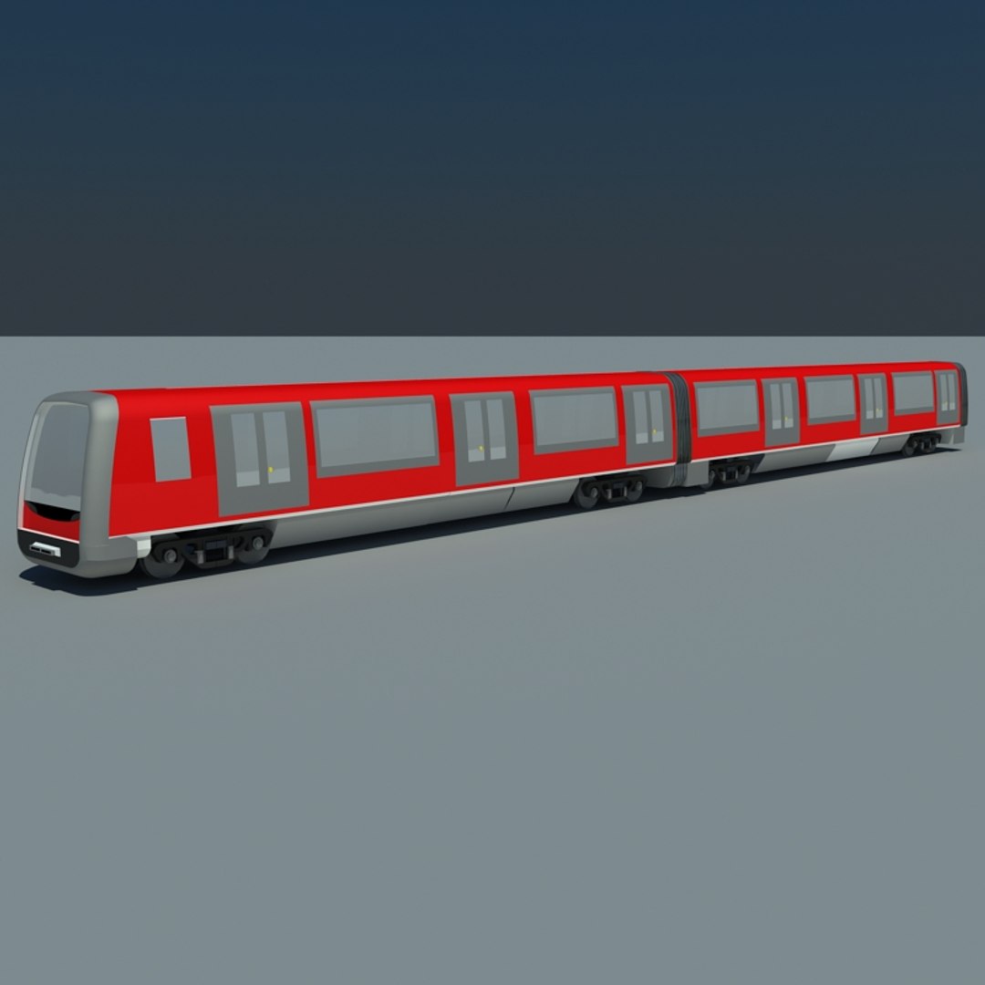 Subway Train 3d Model