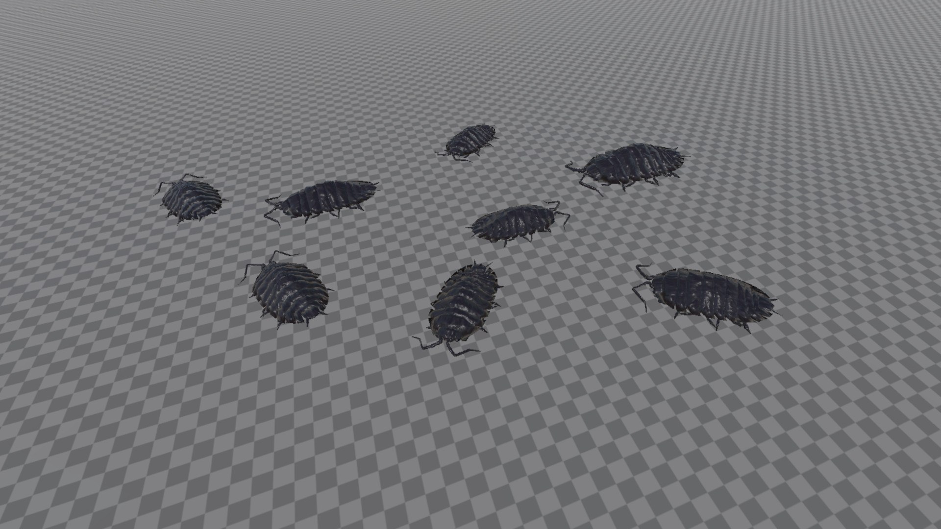 Oniscus Asellus Common Woodlouse Animated 3D Model - TurboSquid 2006425