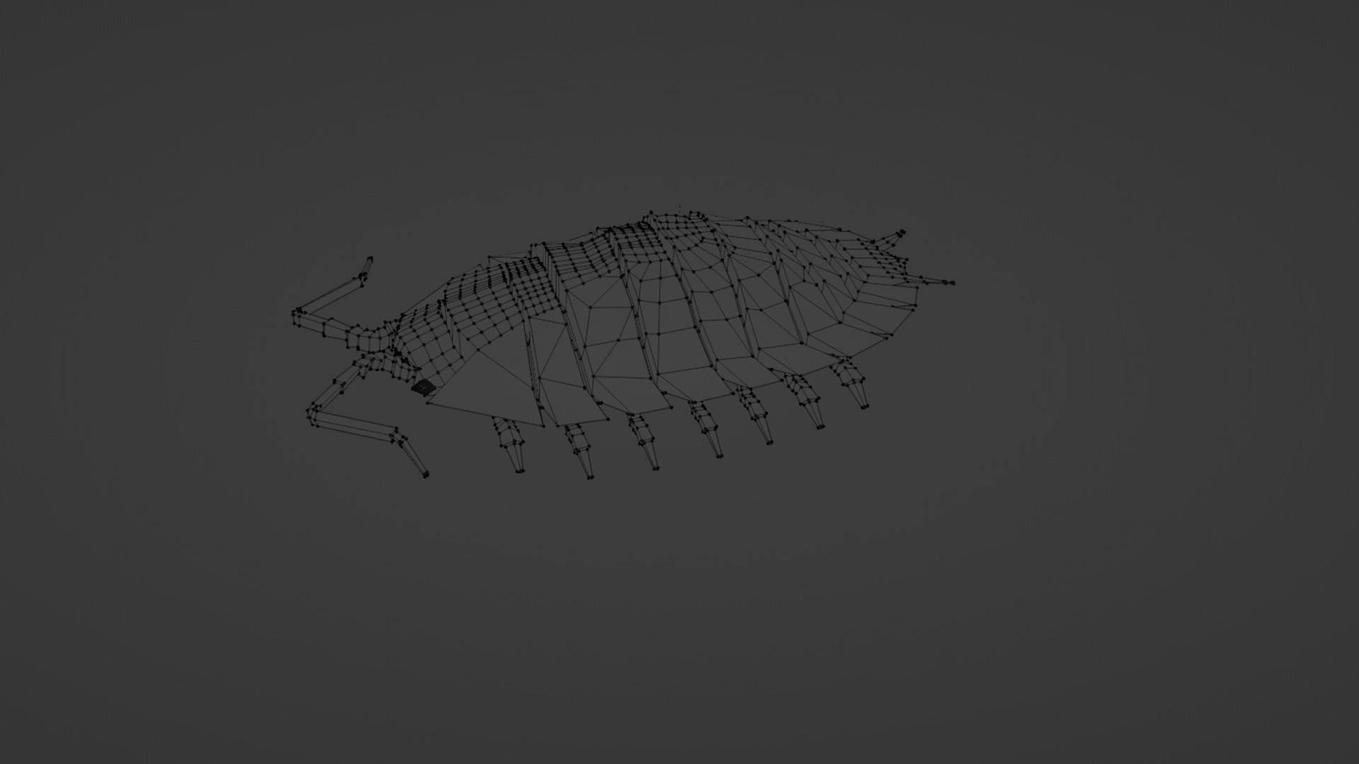Oniscus Asellus Common Woodlouse Animated 3D Model - TurboSquid 2006425
