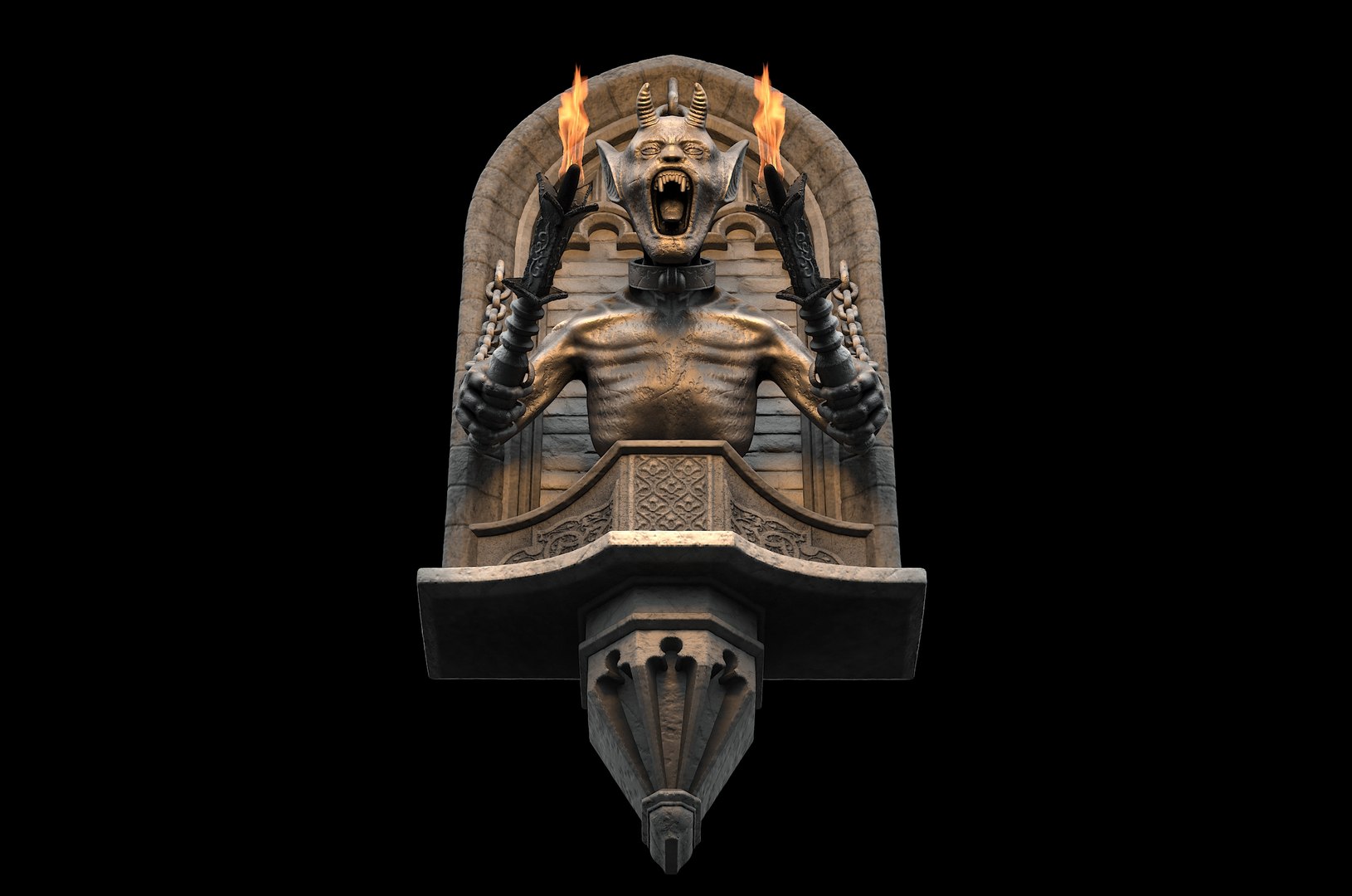 3D Gothic Demon - TurboSquid 1487679