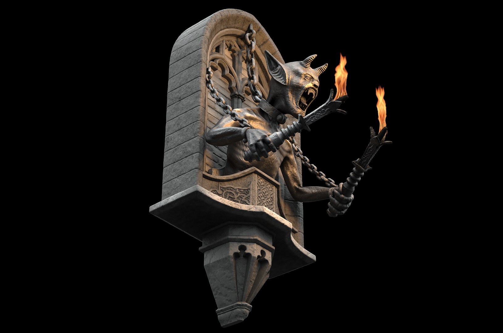 3D Gothic Demon - TurboSquid 1487679