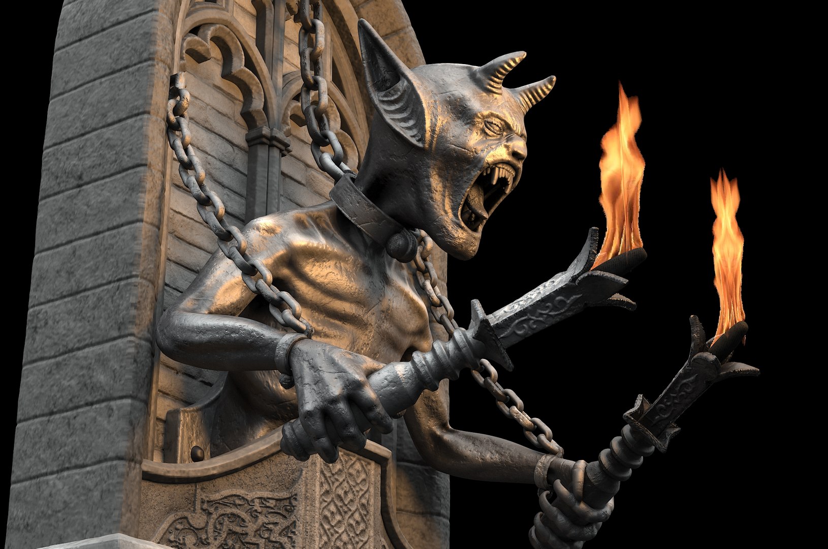 3D Gothic Demon - TurboSquid 1487679