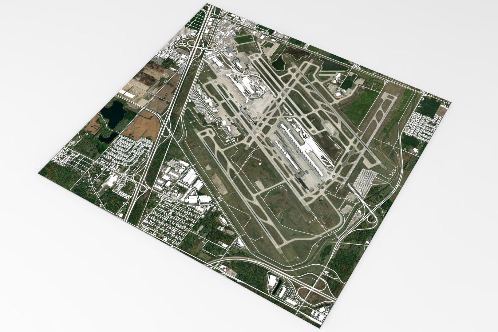 3D Detroit Metropolitan Airport - TurboSquid 2040100