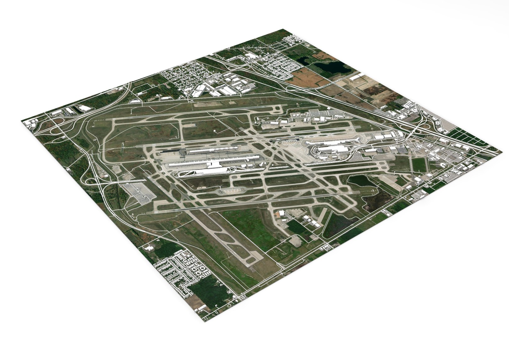3D Detroit Metropolitan Airport - TurboSquid 2040100