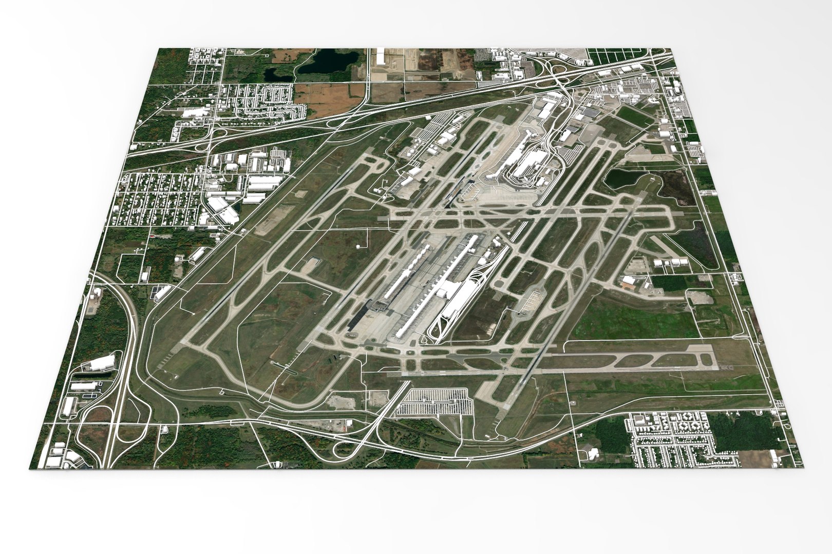 3D Detroit Metropolitan Airport - TurboSquid 2040100