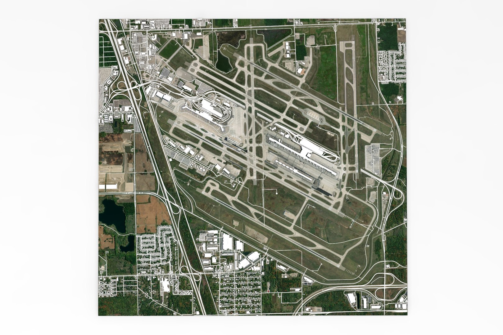 3D Detroit Metropolitan Airport - TurboSquid 2040100