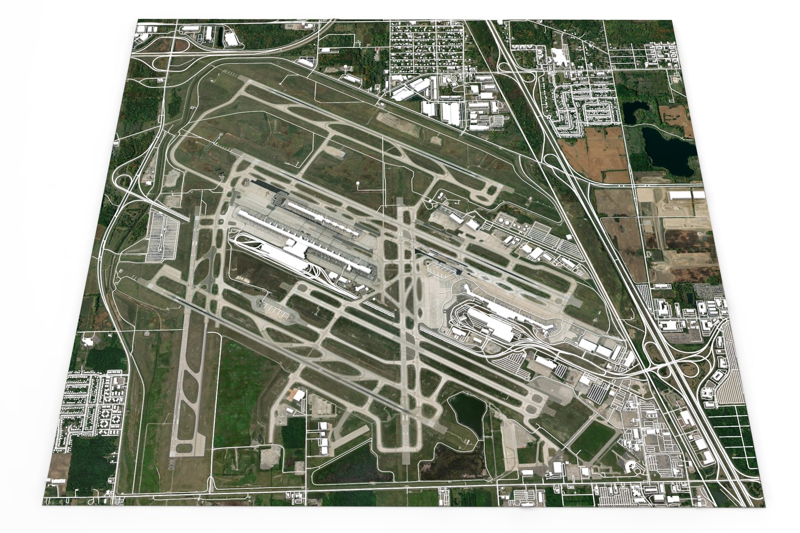 3D Detroit Metropolitan Airport - TurboSquid 2040100
