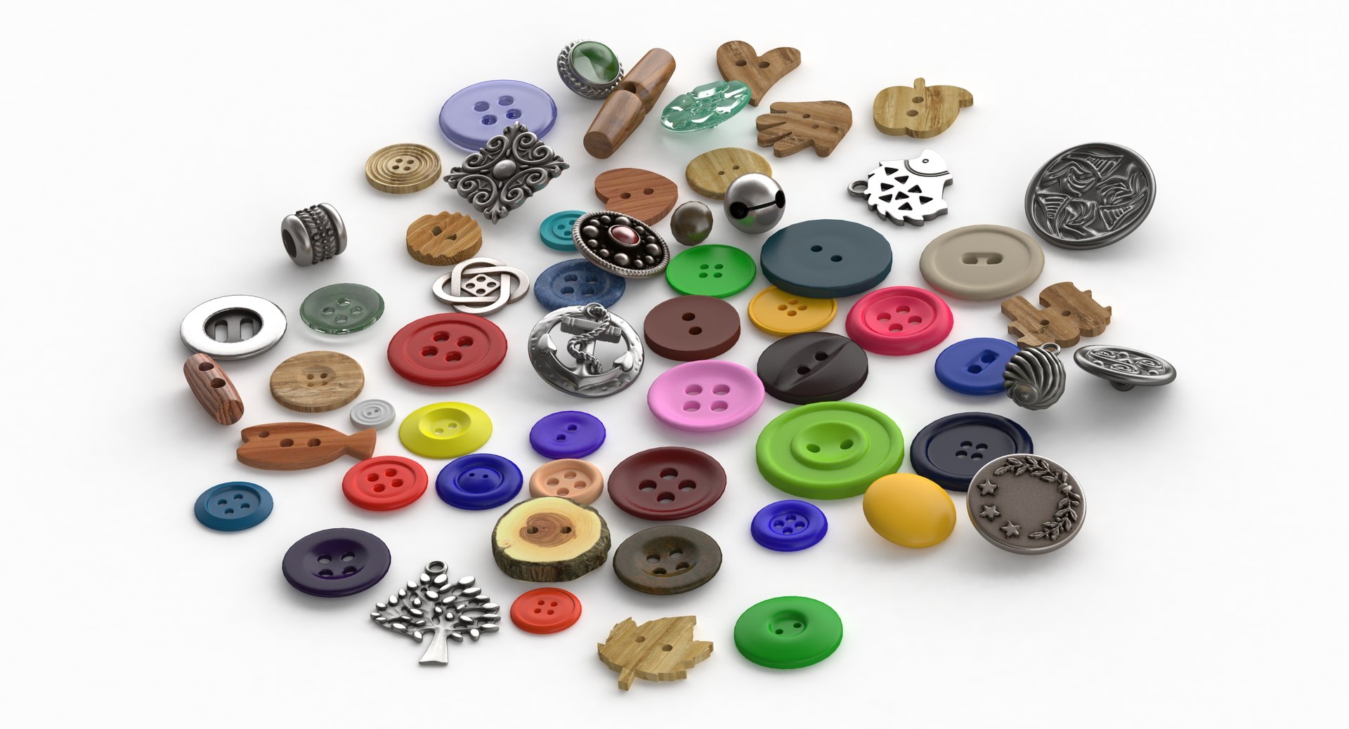 Buttons e 3D model - TurboSquid 1241193