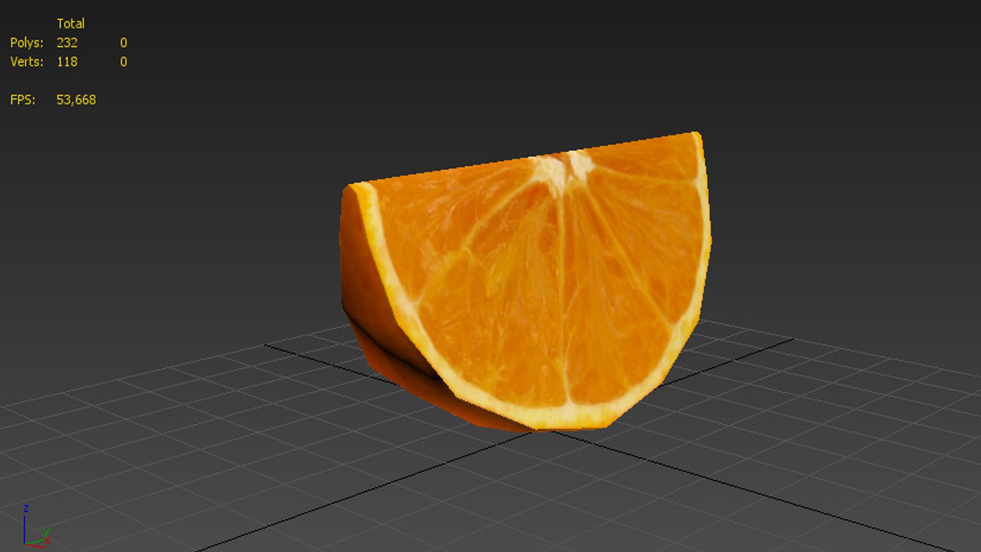 3D Orange slice 2 model - TurboSquid 1903337