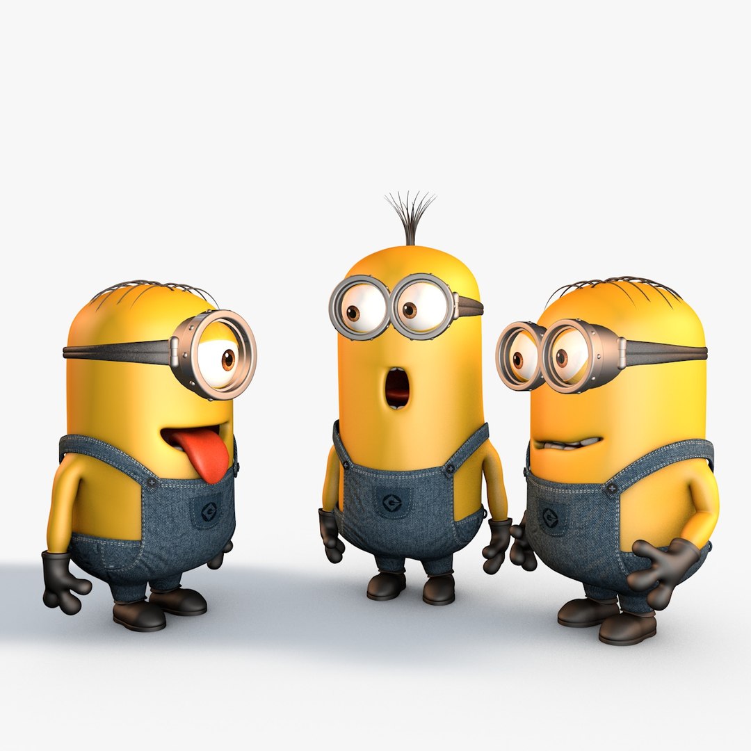 minions despicable 3d c4d