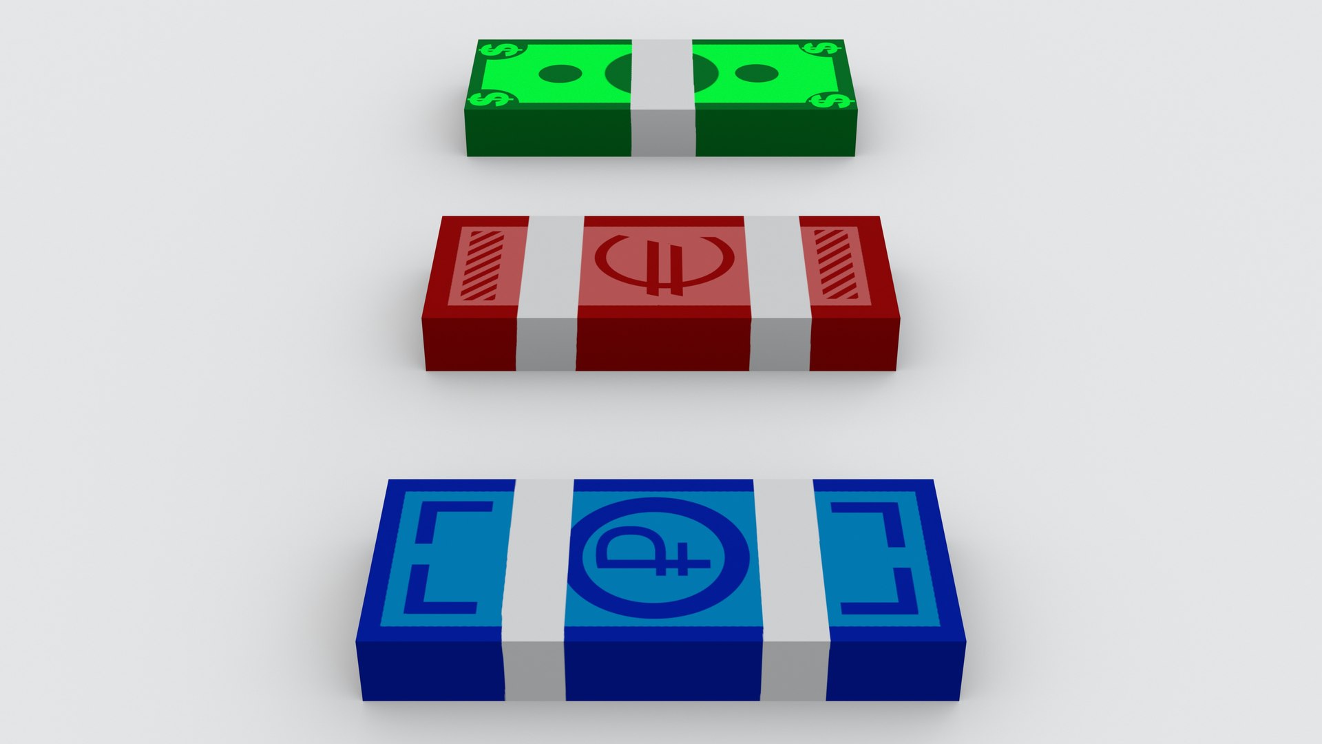 Money Banknotes Bank 3D Model - TurboSquid 1678306