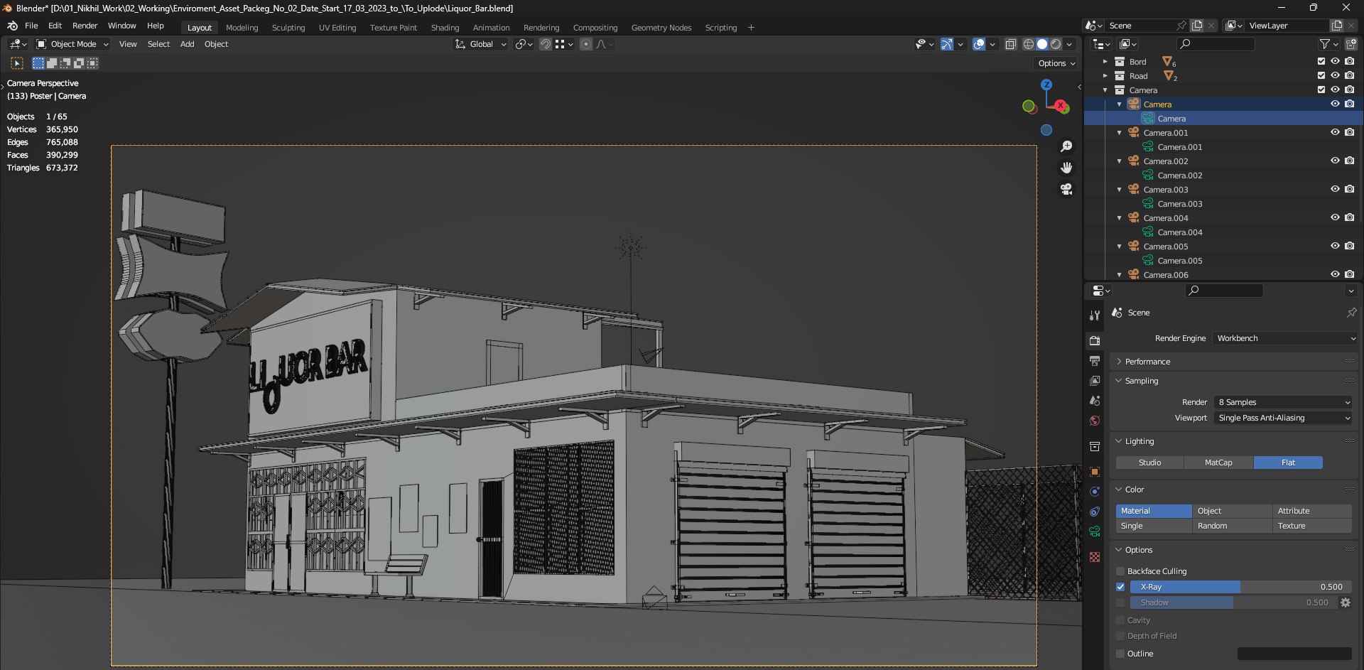 Liquor Grocery Outdoor Design 3D Model - TurboSquid 2064450
