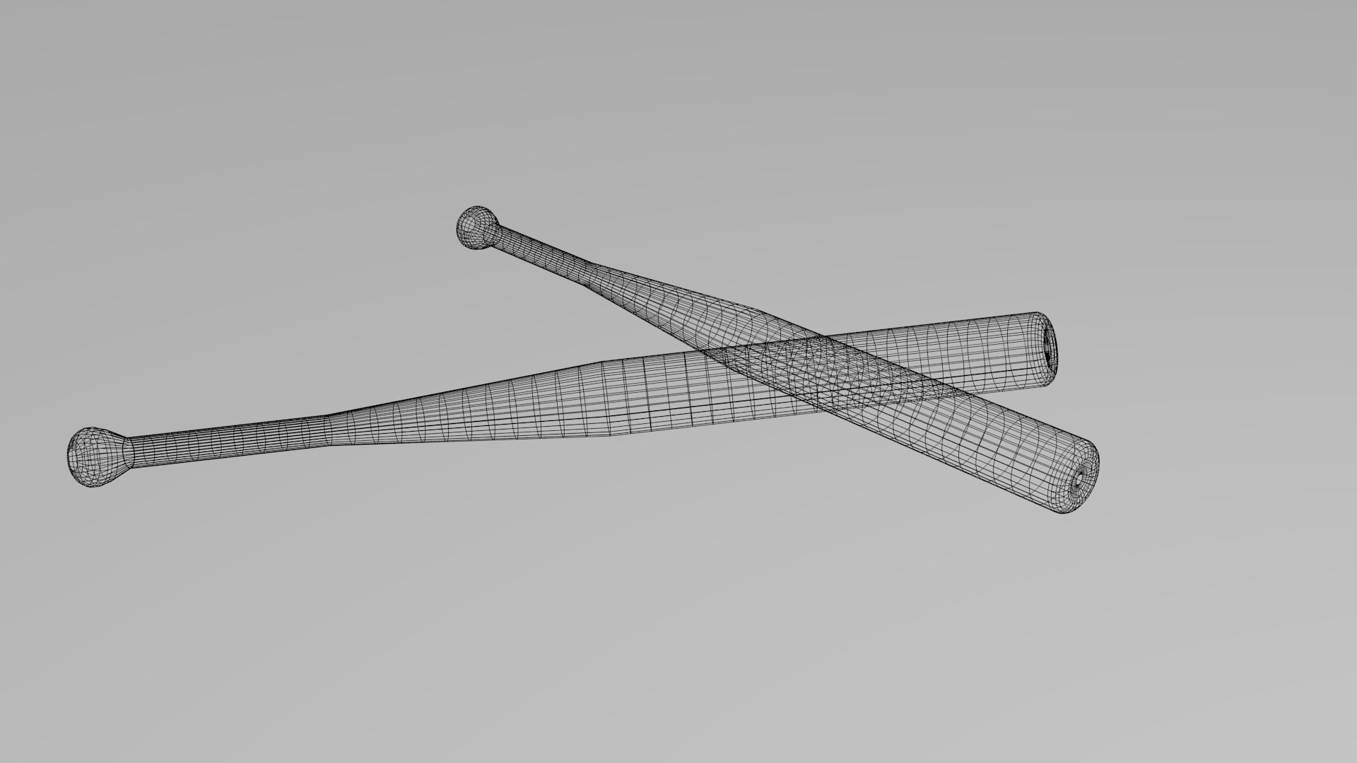 3d Aluminium Baseball Bat Model