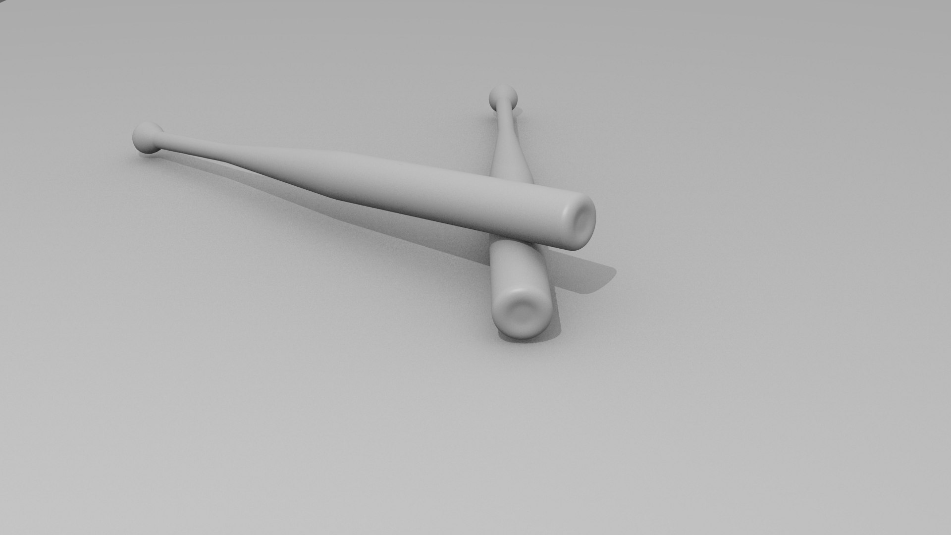 3d Aluminium Baseball Bat Model