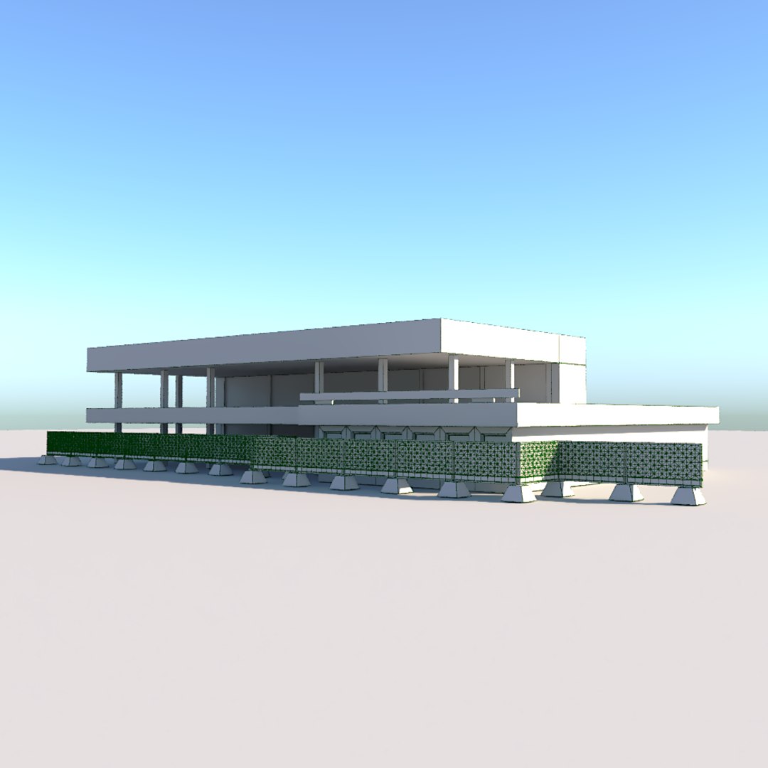 3D Model Structure Bus Station - TurboSquid 1486272